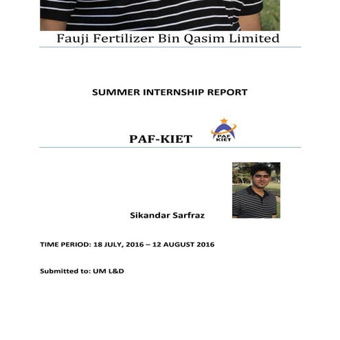 Ffbl internship report | PDF