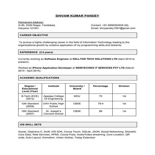 Shivam_Resume | PDF