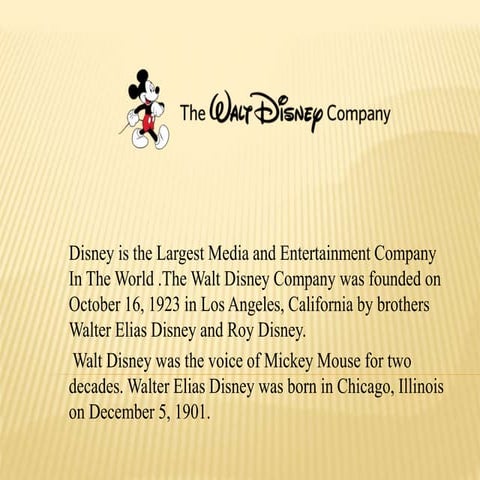 Disney Power point | PPT