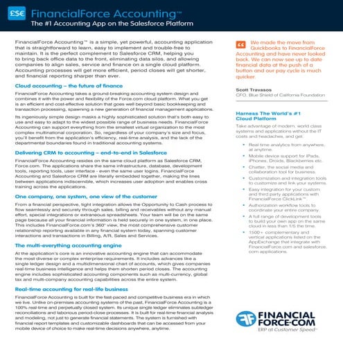 FinancialForce Accounting Datasheet | PDF