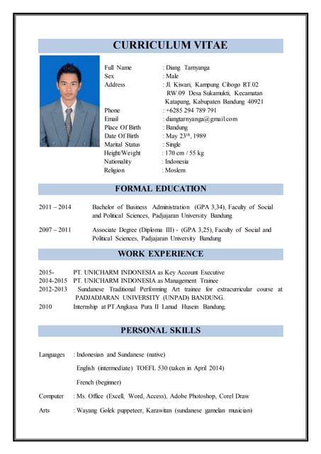 Cv arif darmawan | PDF