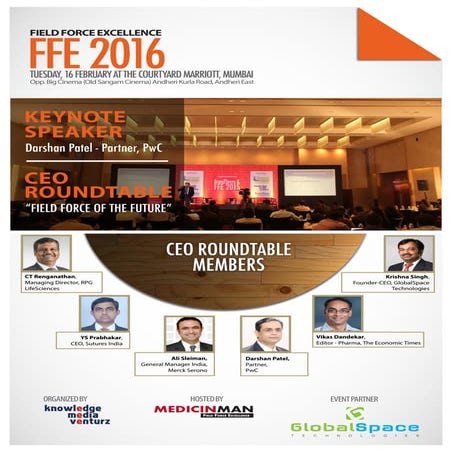 CEO Round-table on Pharma Field Force Excellence | PDF
