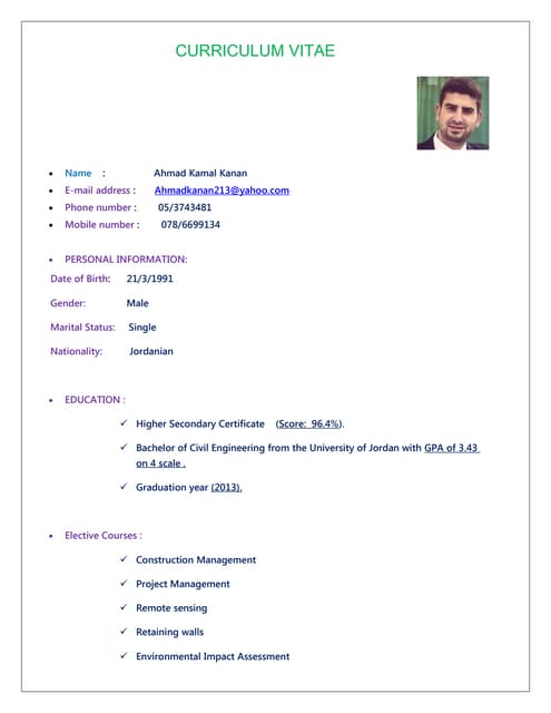Hafiz Ahmed Waqas Resume | PDF | Civil Engineering Industry | Industries
