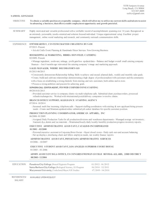 updated resume 1 | DOC | Resume Writing and Advice | Job Search
