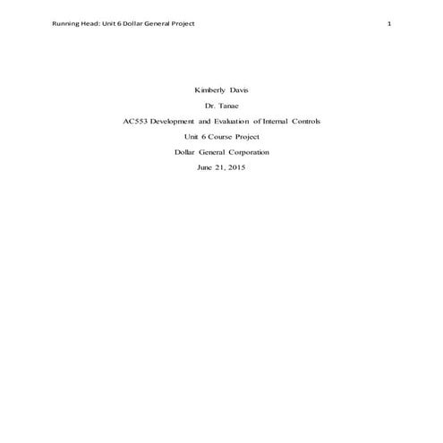 Kimberly Davis-AC553-Unit 6 Final Course Project | DOCX