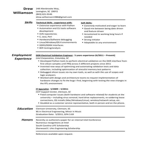 Resume LinkedIn | PDF
