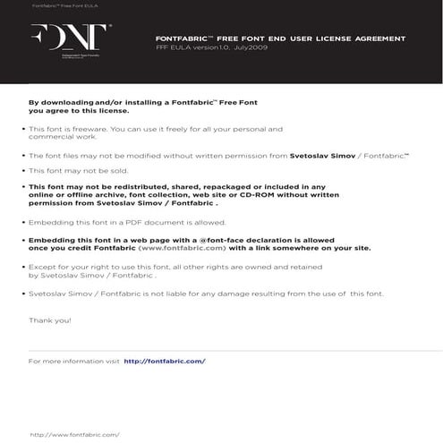 Fff eula license | PDF