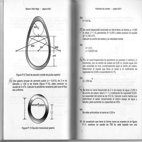 CALCULO DE CAUDAL - FORMULA DE MANNING-Canal hidraulica | DOCX
