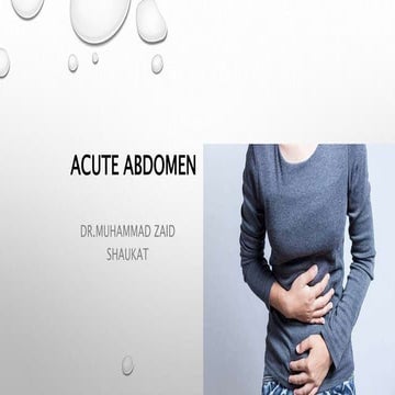 ACUTE ABDOMEN | PPTX