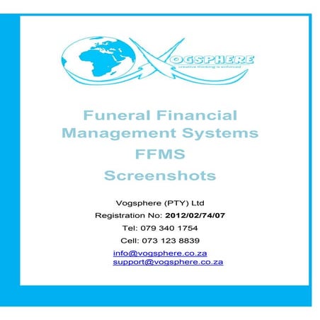 Vogsphere - Funeral Financial Management Solution (FFMS) | PDF
