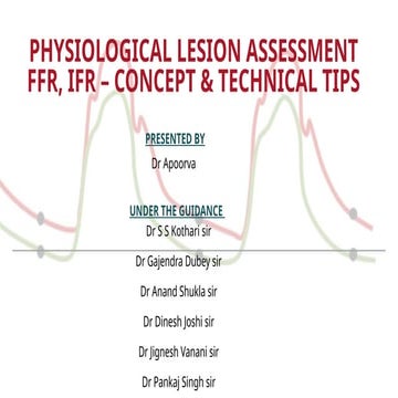 FFR QFR CFR and coronary flow reserve ppt | PPTX