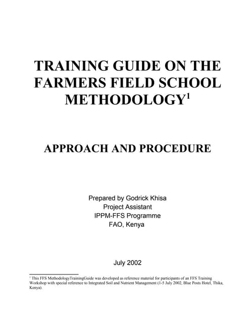 FARMER FIELD SCHOOL | PPTX