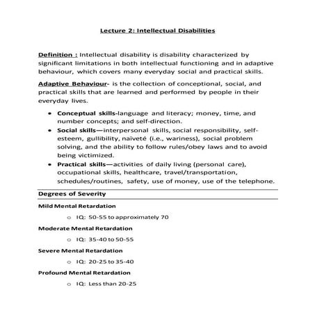 2.intellectual disabilities | DOCX