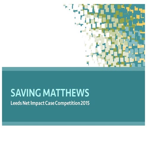 Net Impact Case Competition Urban Infrastructure Strategy | PPT