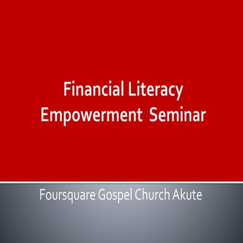 Fgc Financial Empowerment Seminar | PPTX