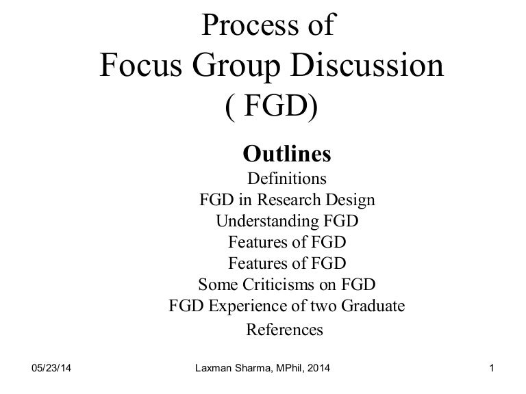 Process of FGD