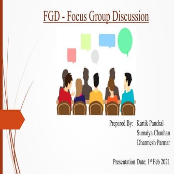 FOCUS GROUP DISCUSSION (FGD) | PDF
