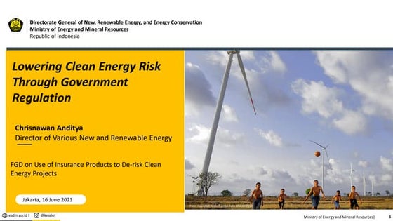 National Renewable Energy Program (NREP) 2020-2040 and sector updates ...