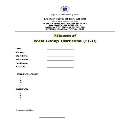 Fgd report | DOCX