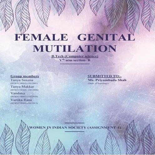 Female genital mutilation (FGM) | PDF