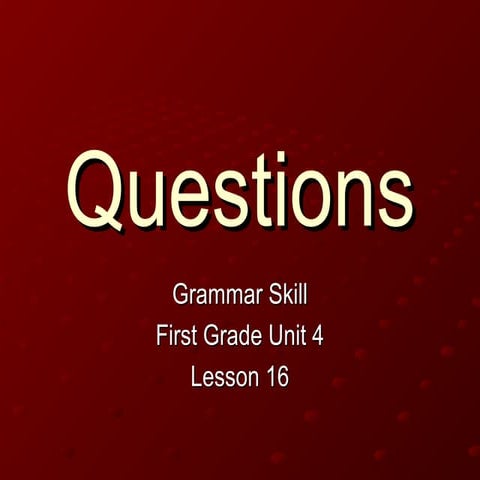 Questions - Powerpoint | PPT