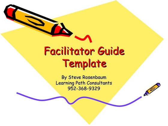 Facilitator guide template | PDF