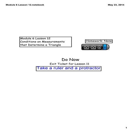 Module 6 lesson 14 | PDF
