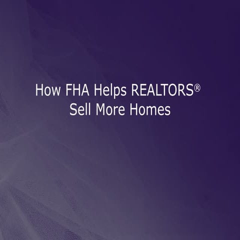 Fha Basics Ppt