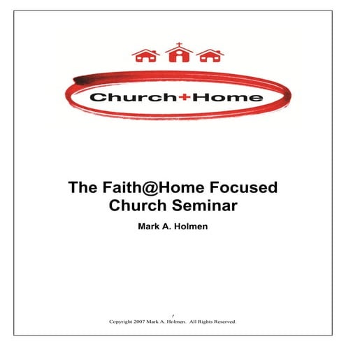 Fait@Home Focused Church Handouts | PDF | Christianity | Religion ...
