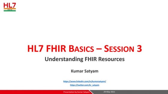 Introduction to use of FHIR Documents in ABDM | PPT