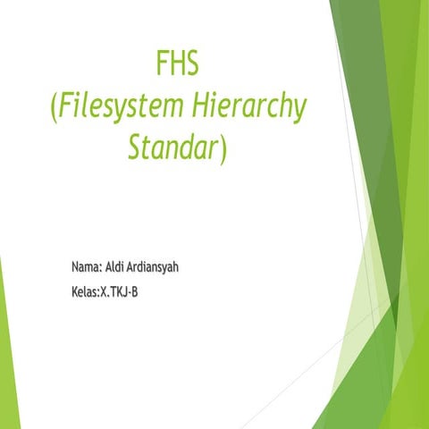 Filesystems Hierarchy Standard | PPTX