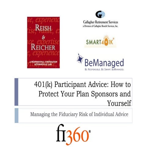 Fi360 '10 investment advice session | PDF | Business Accounting ...