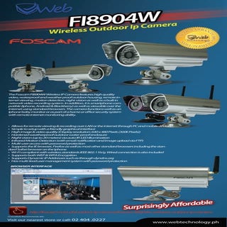 FI8904W Wireless Ip Camera | PDF