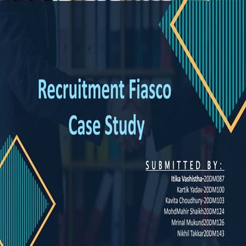 CASE ANALYSIS OF FIASCO | DOCX