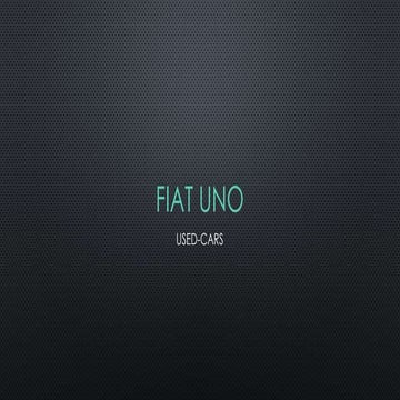 Fiat Uno | PPT