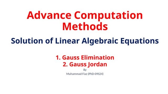 Gauss Elimination Method.pptx