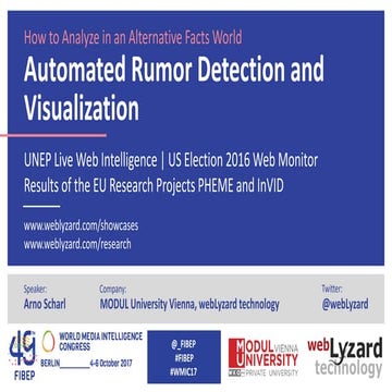 Automated Rumor Detection and Visualization | PPT