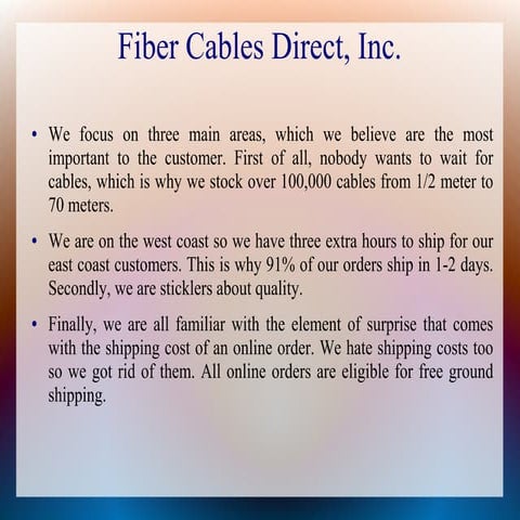 Fiber cables direct edge | PDF