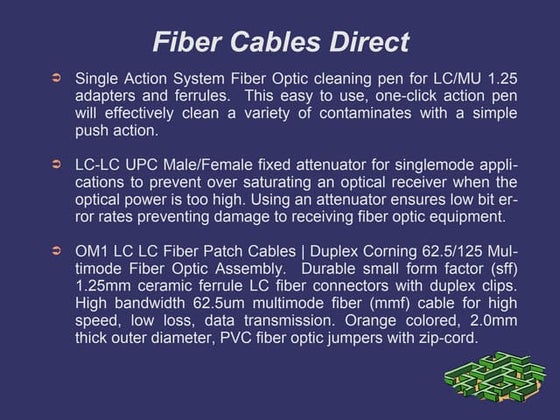 Fiber cables direct edge | PDF