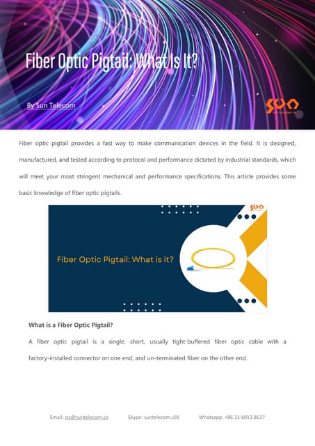 Optical Fibre Splices , Couplers and Connectors | PPTX | Computer Peripherals | Computing