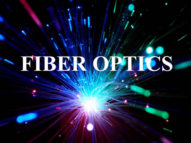 Introduction to Fiber Optics | PPTX