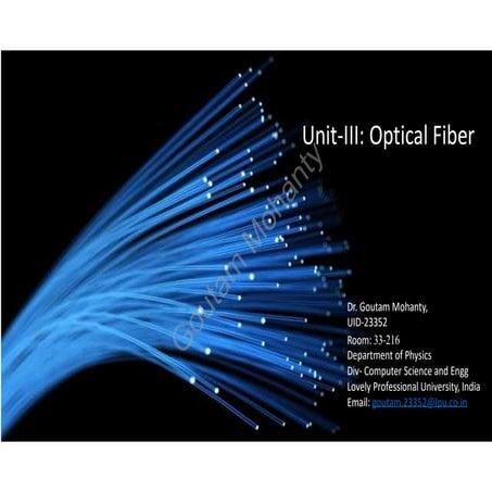 Physics presentation(step index and graded index) | PPTX