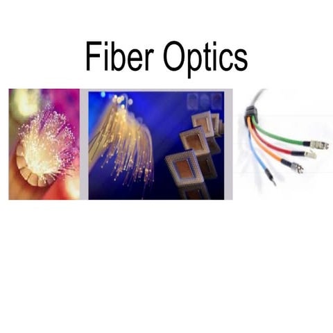 Fiber Optics , basic concept of optical fiber for beginers | PPT