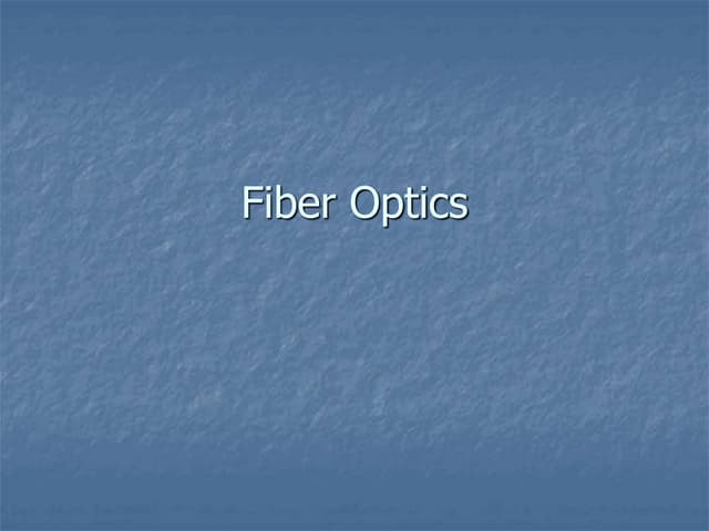 "OPTICAL FIBRES" -Physics Investigatory Project (Class XII) | PDF