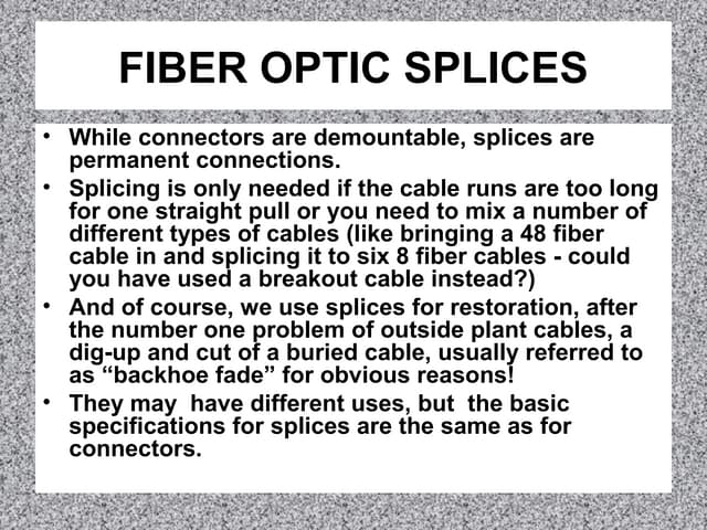 Optical Fibre Splices , Couplers and Connectors | PPTX