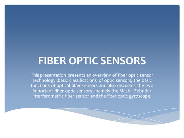 Fiber optic sensor | PDF