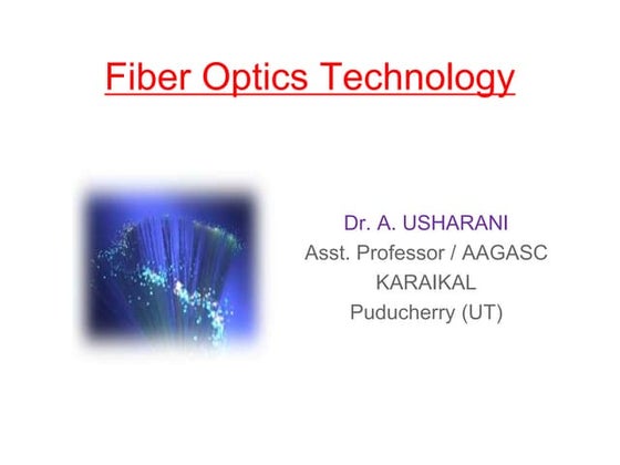 Optical Fiber Communication System | PPT