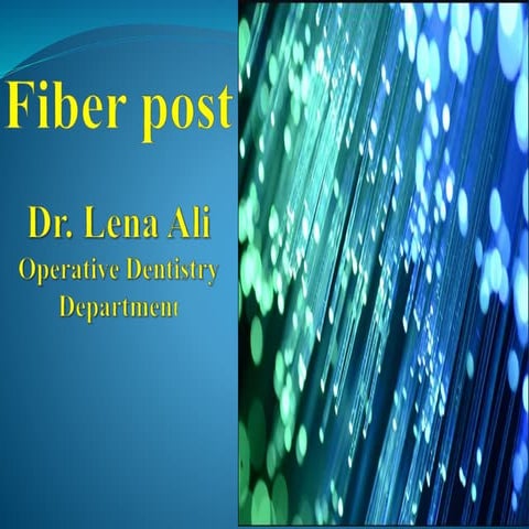 Fiber post | PPTX
