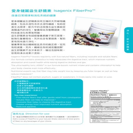 Fiber Pro Hi Bi | PDF | Digestive Disorders | Diseases and Conditions