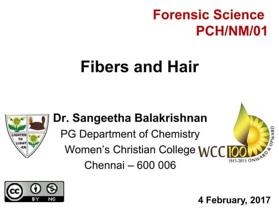 Hair as a forensic evidence | PPT